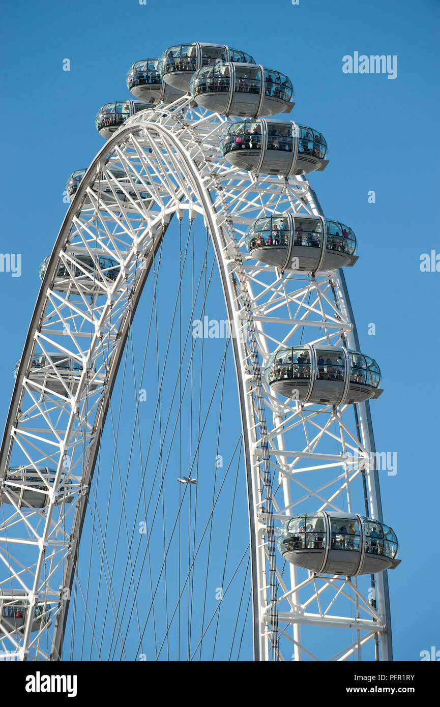 Great Britain, London, Borough of Lambeth, South Bank, the London Eye ...