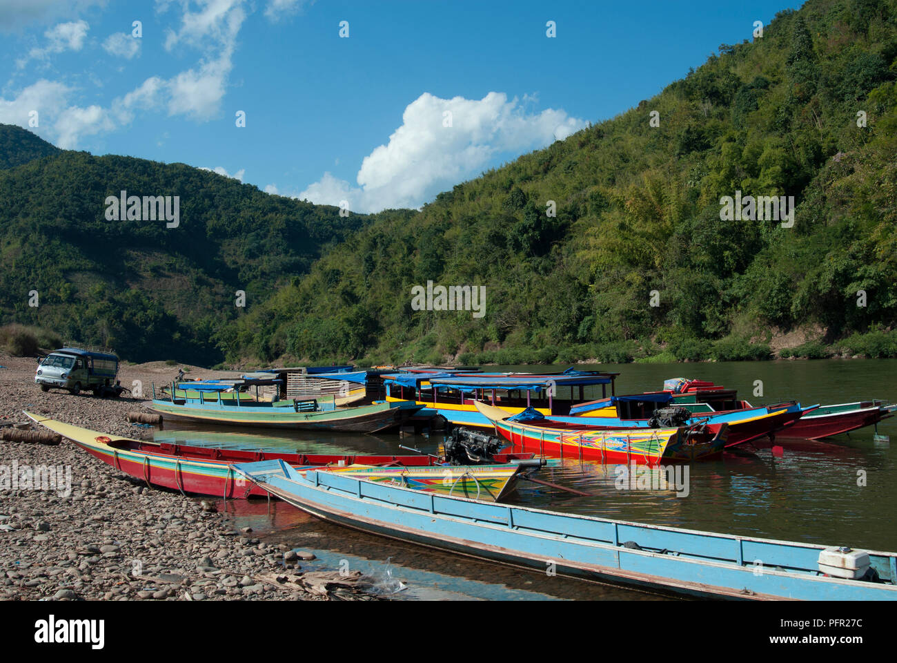 Nam ou river fishing hi-res stock photography and images - Alamy