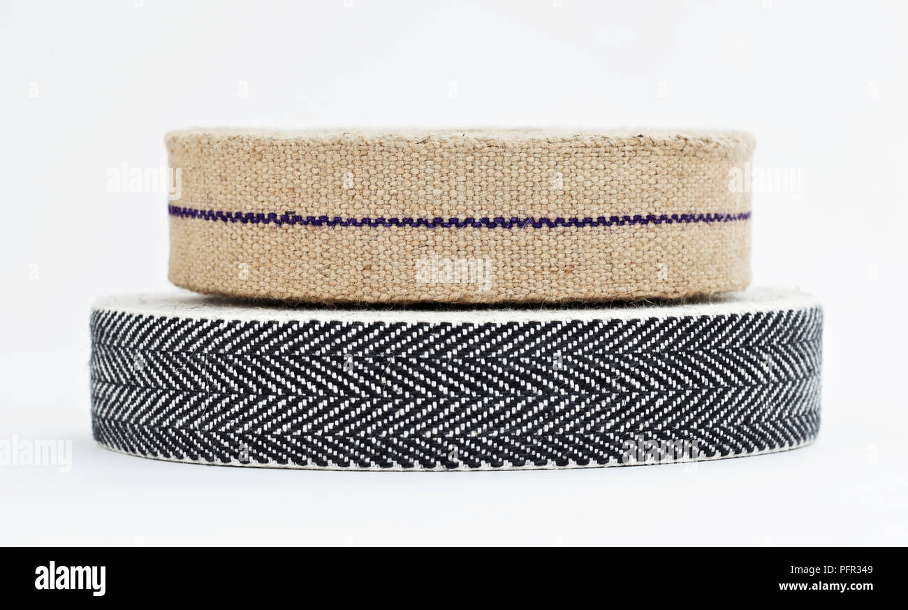 Two rolls of webbing Stock Photo - Alamy