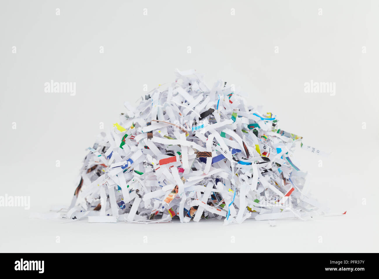 Pile of shredded paper Stock Photo - Alamy
