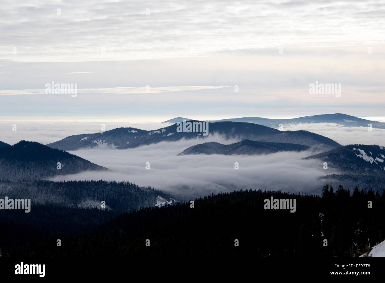 Mt Hood view two Stock Photo - Alamy