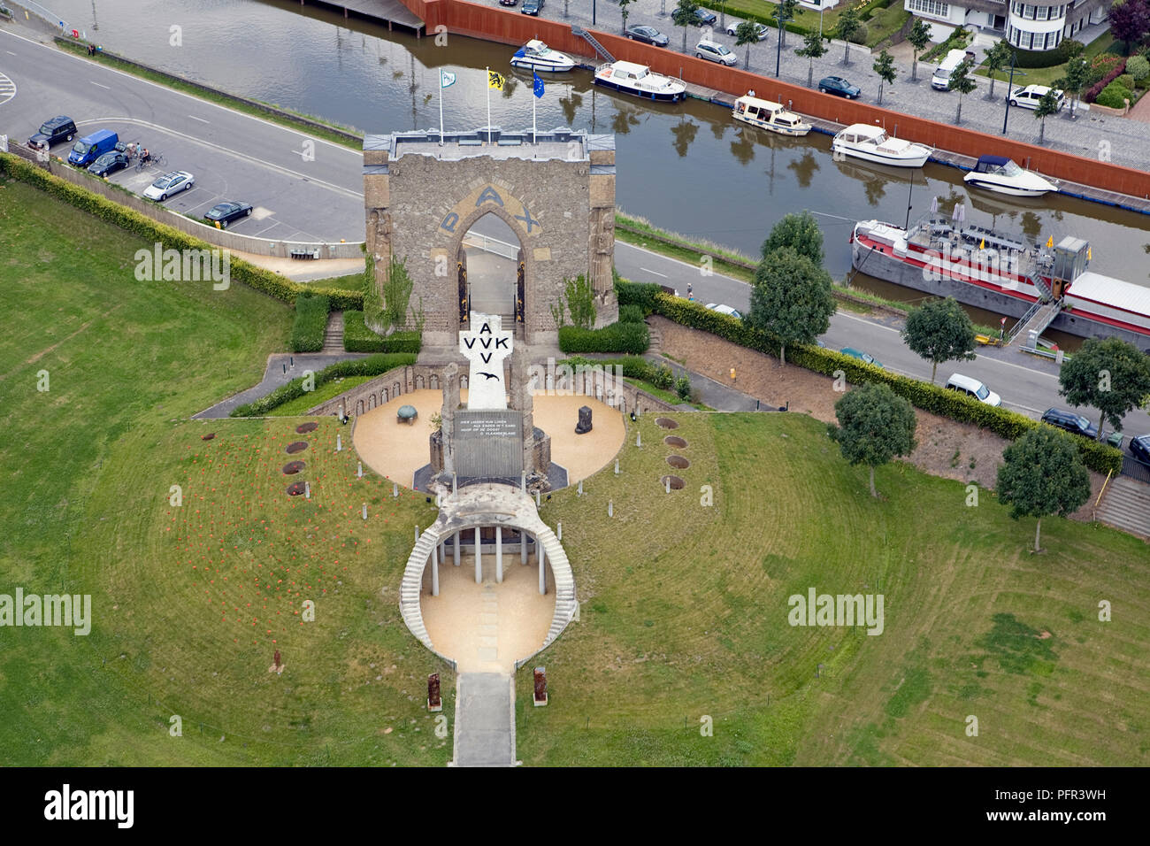 Belgium, Flanders, Diksmuide, Battle of Ijser monument Stock Photo - Alamy