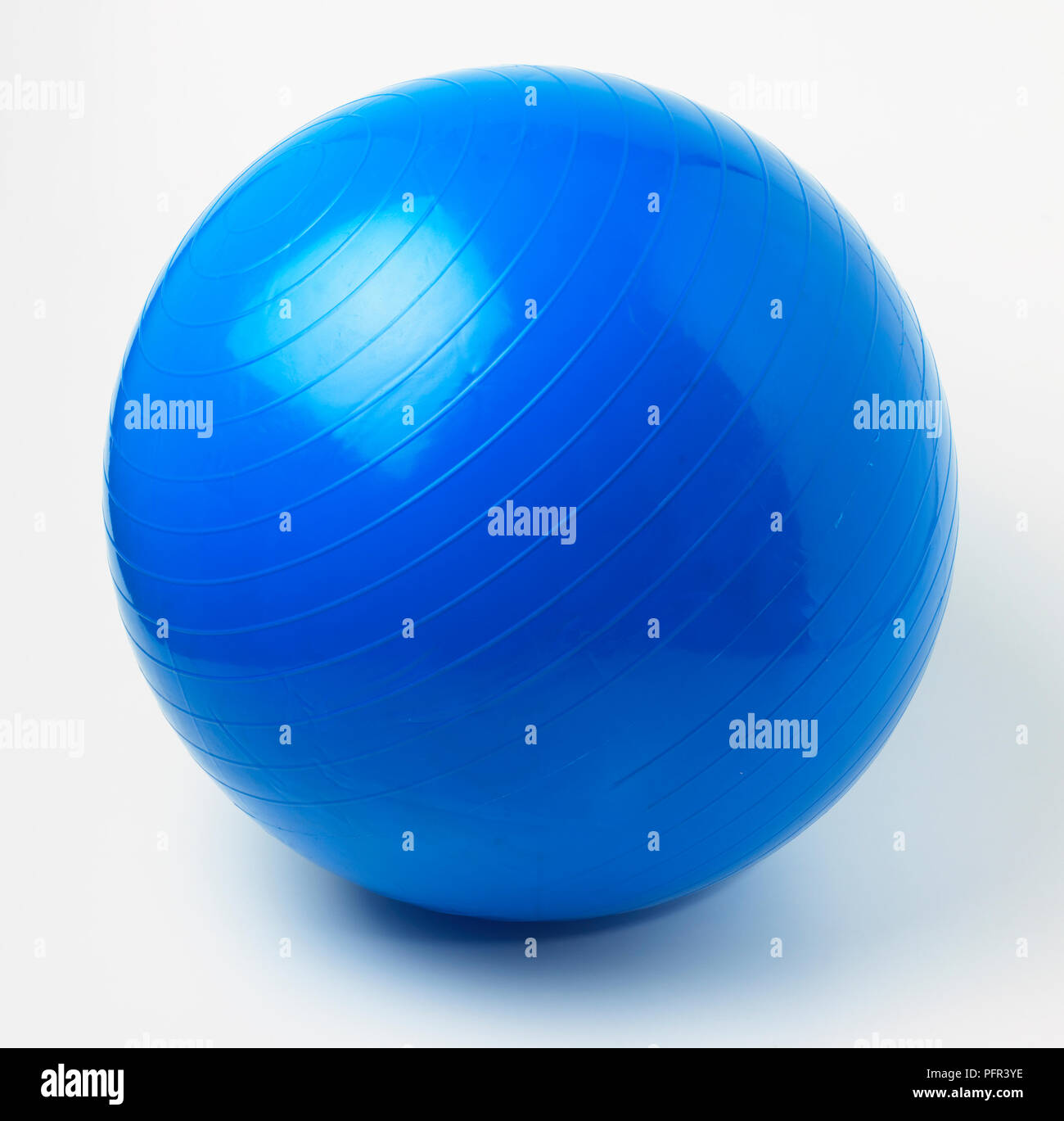 Blue rubber ball Stock Photo - Alamy