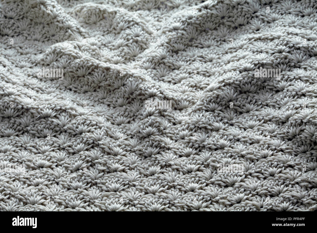 Example of shell stitch crocheting, close-up Stock Photo - Alamy