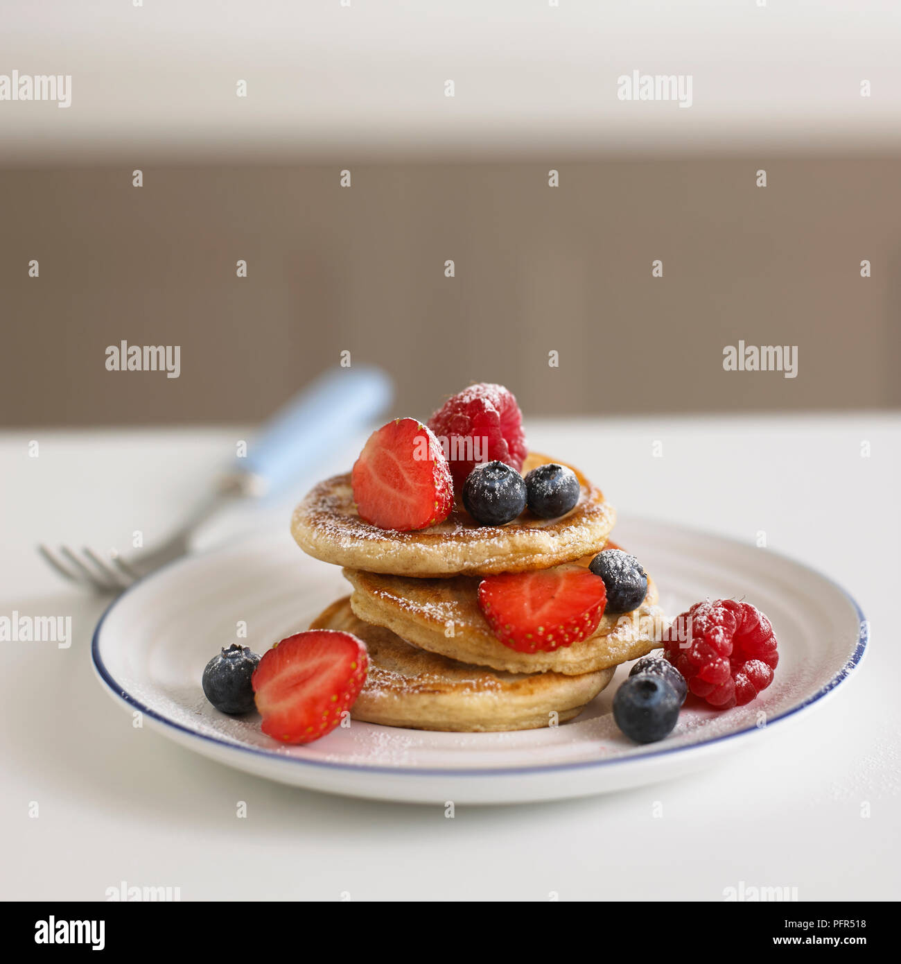 Blueberry pancake fruit hi-res stock photography and images - Alamy
