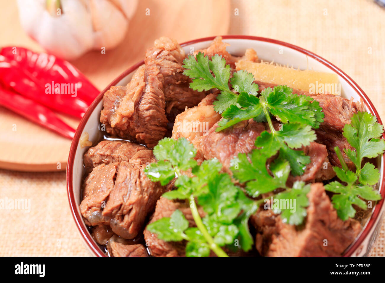 Chinese food, beef stew Stock Photo - Alamy