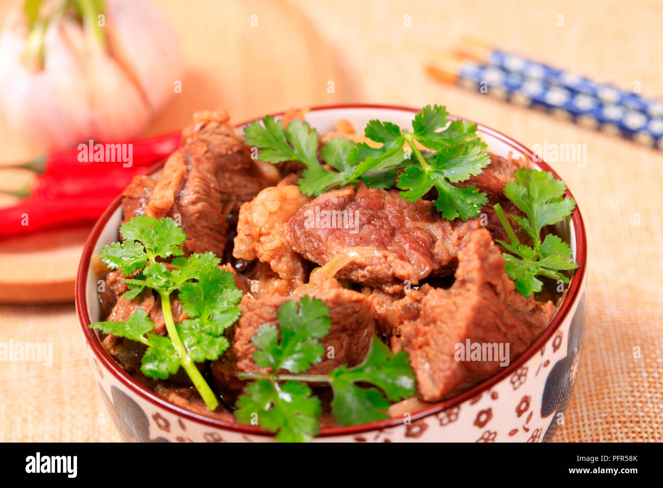 Chinese food, beef stew Stock Photo - Alamy