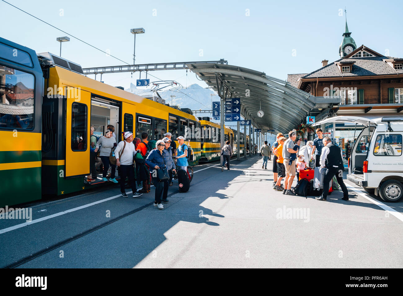 Swiss Station Platform High Resolution Stock Photography and Images - Alamy