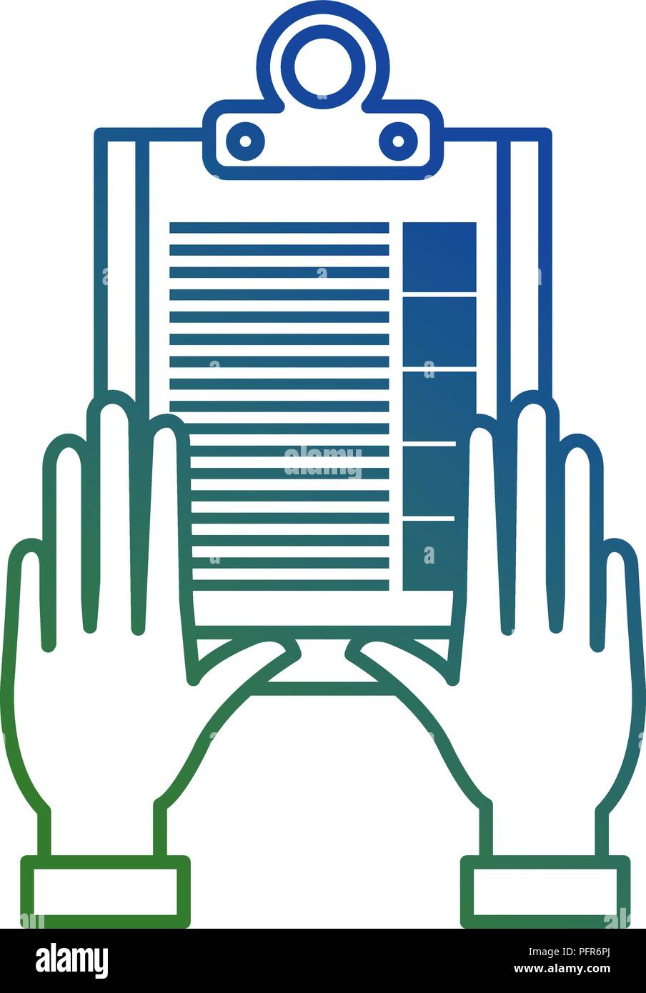 hand with checklist clipboard vector illustration design Stock Vector ...