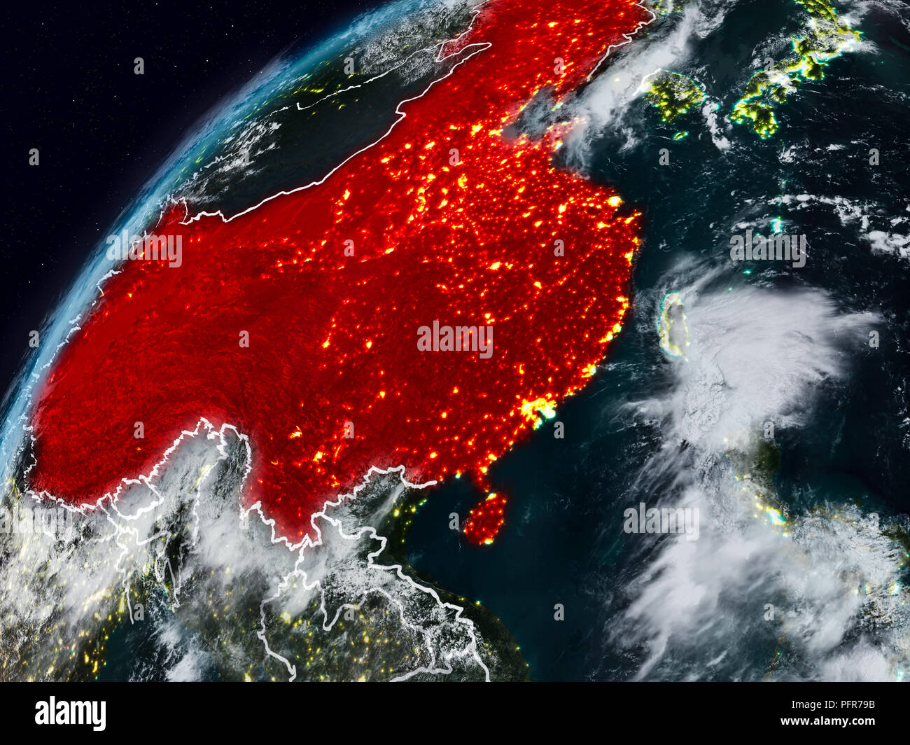 China At Night Nasa Stock Photos & China At Night Nasa Stock Images - Alamy