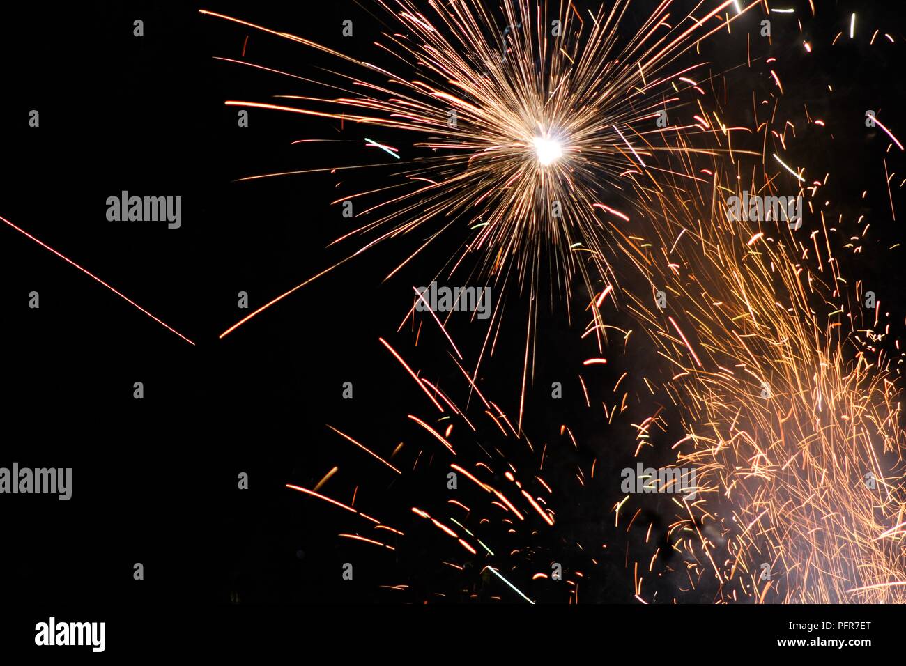 Fireworks Long Exposure Stock Photo - Alamy