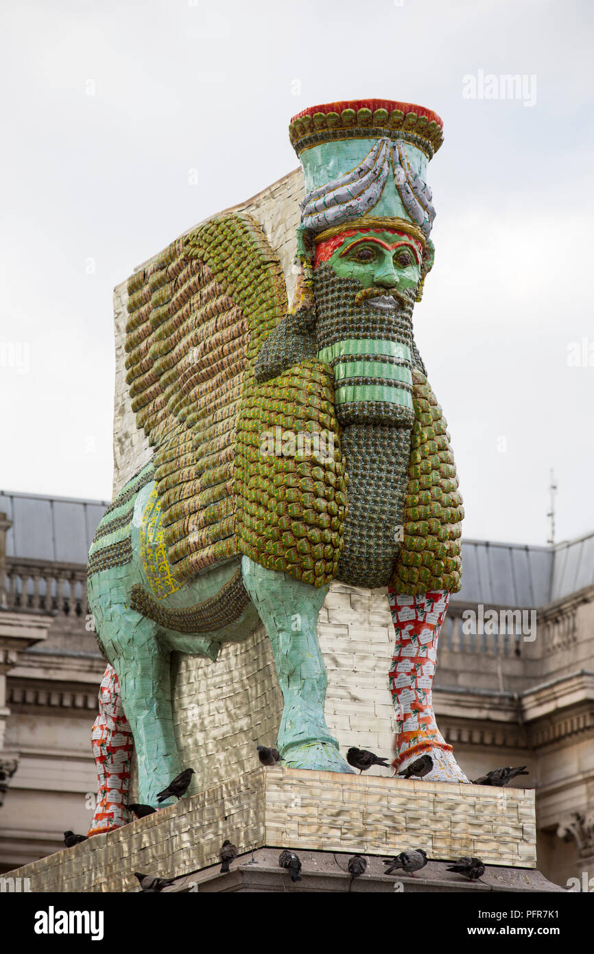 The latest art work on the fourth plinth in Trafalgar Square, London ...