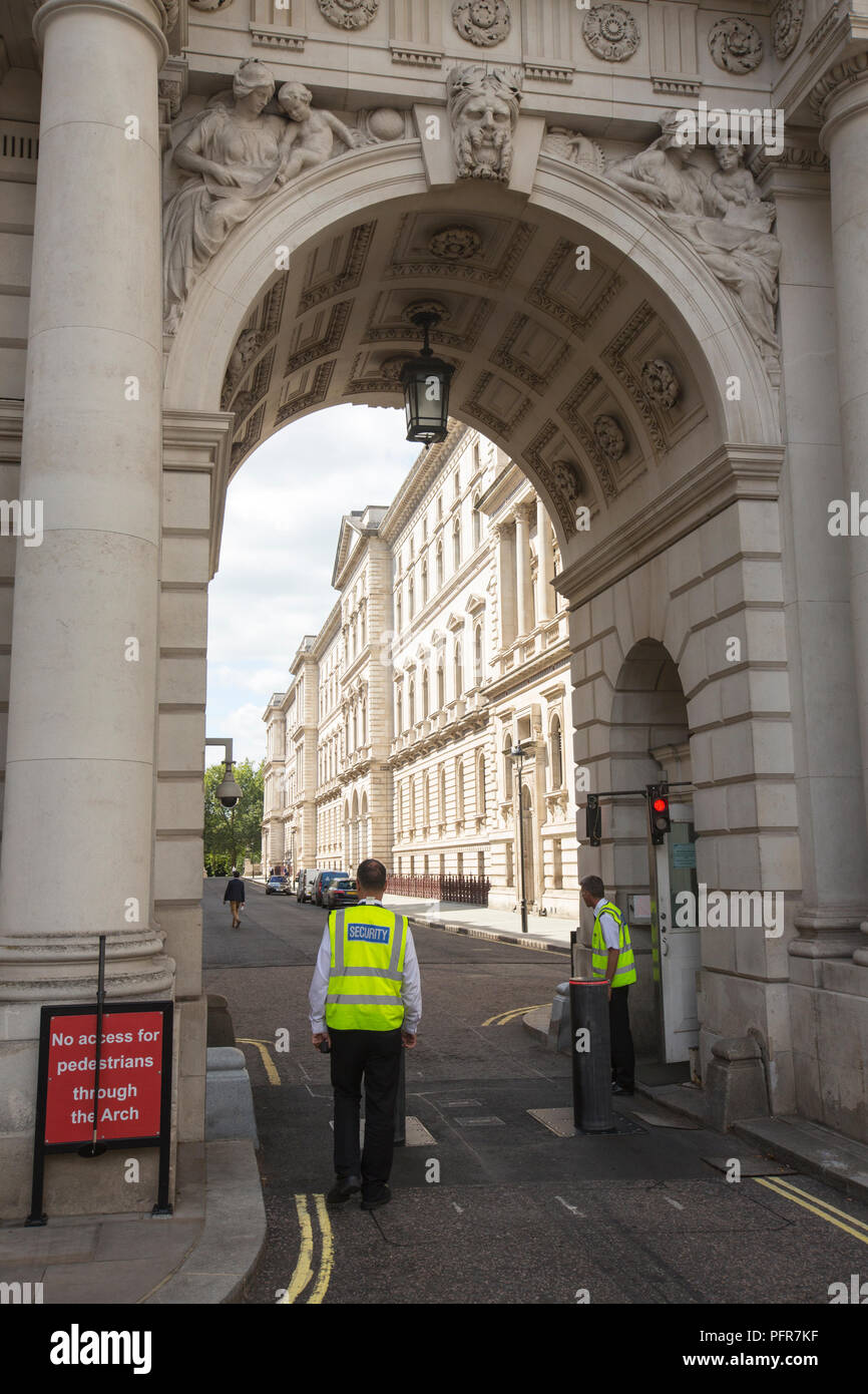 Security guards in Whitehall, London, UK Stock Photo - Alamy