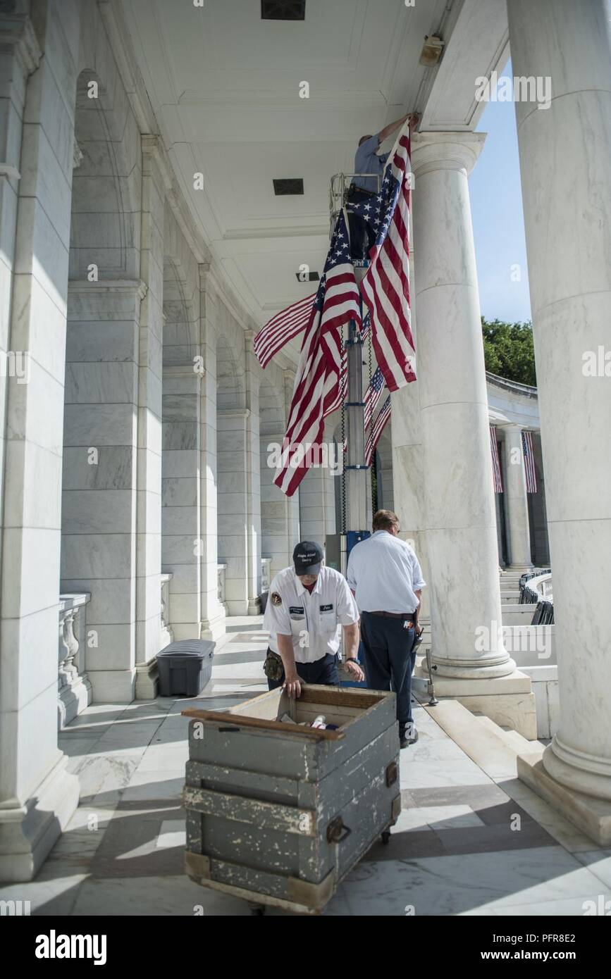 Arlington National Cemetery employees Dan Frye (top), facilities ...