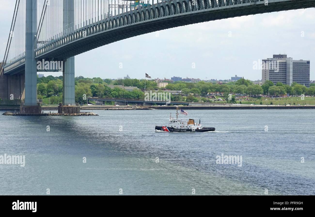 NEW YORK – Coast Guard Cutter Sturgeon Bay, a 140-foot bay-class cutter ...