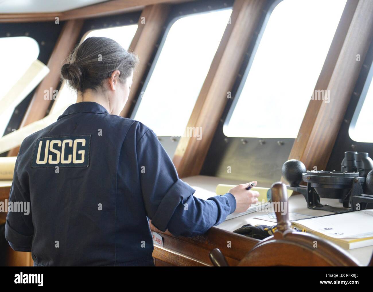 Coast Guard Chief Petty Officer Emily Clore, stationed at Marine Safety ...