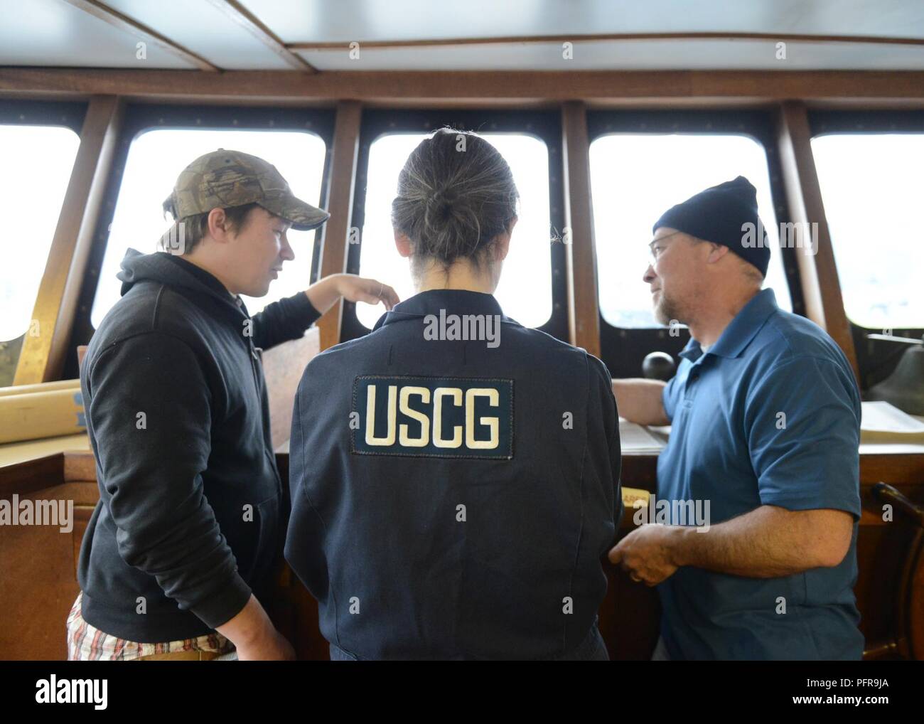 Commercial fishing vessel safety exam hi-res stock photography and ...