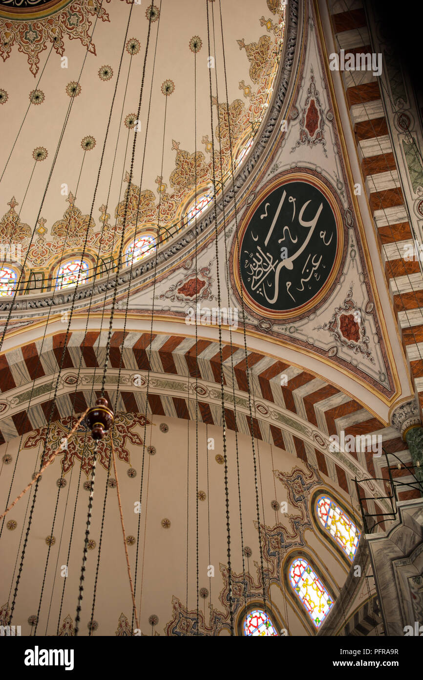 Inner view of dome in Ottoman architecture in, Istanbul, Turkey Stock ...