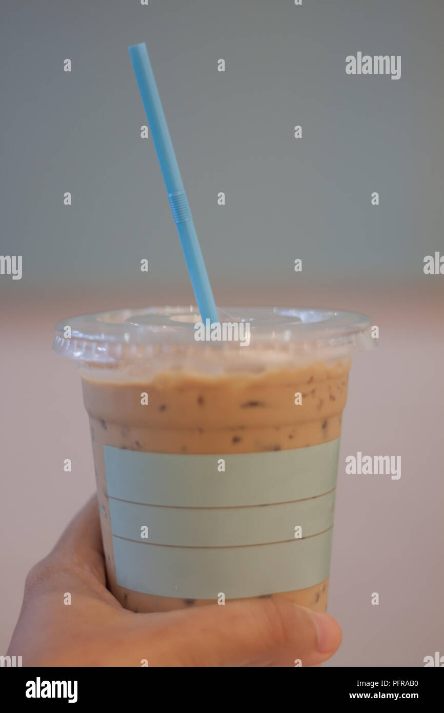 Iced coffee in coffee shop, stock photo Stock Photo - Alamy