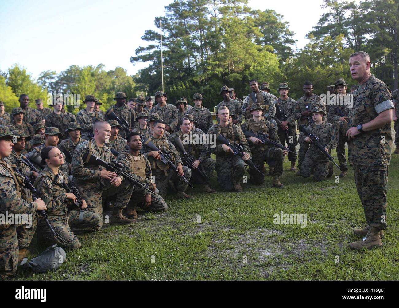 U.S. Marine Corps Brig. Gen. David Maxwell, commanding general of 2nd ...