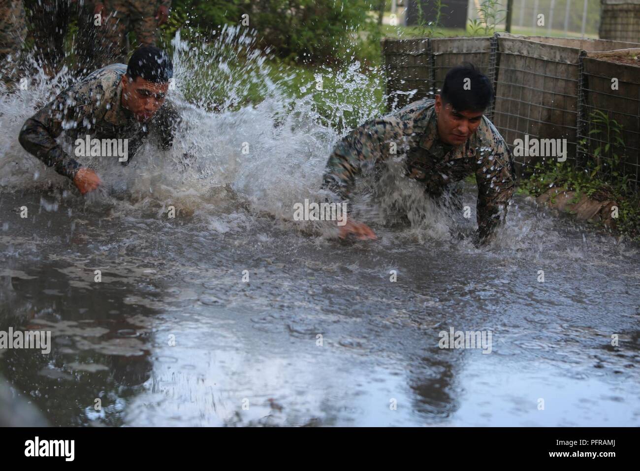 U.S. Marines with 2nd Marine Logistics Group participate in the ...