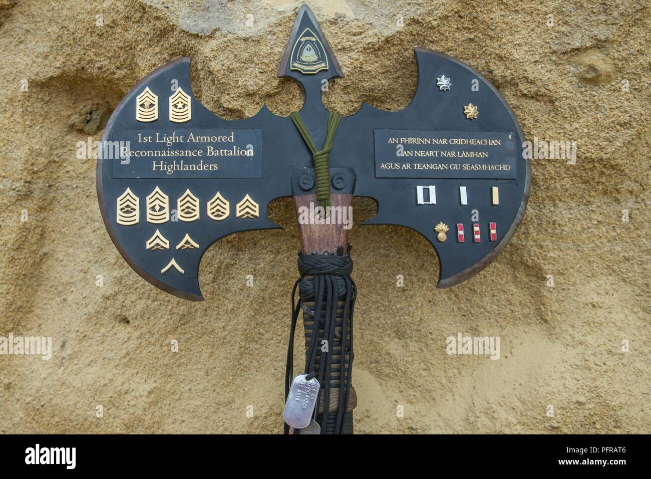 The battle axe of 1st Light Armored Reconnaissance Battalion, 1st ...