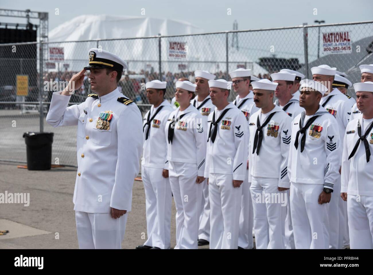 NH (May 26, 2018) The crew of the Independence-variant littoral combat ...