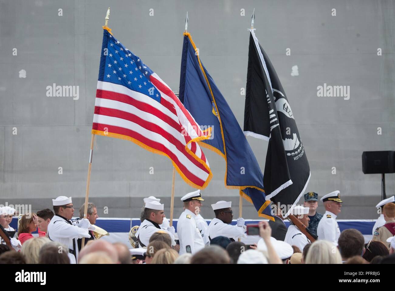 NH (May 26, 2018) The color guard of the Independence-variant littoral ...