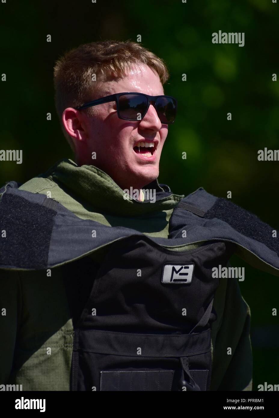 U.S. Air Force Senior Airman Ethan Johnson, a 119th Wing Explosive ...