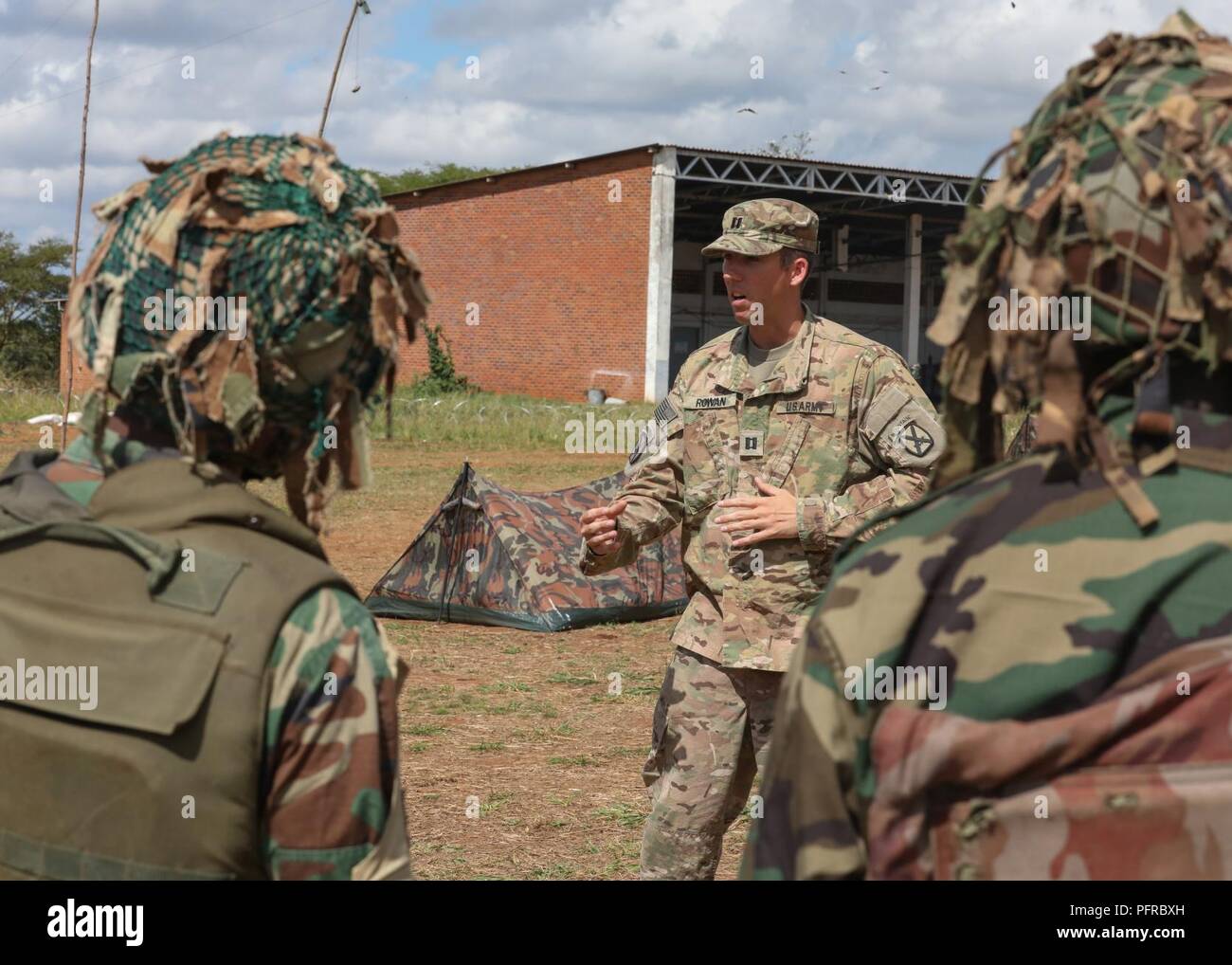 Capt. Graham Rowan, the Headquarters and Headquarters Company commander ...