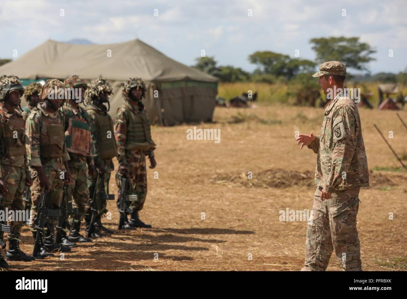 Capt. Graham Rowan, the Headquarters and Headquarters Company commander ...