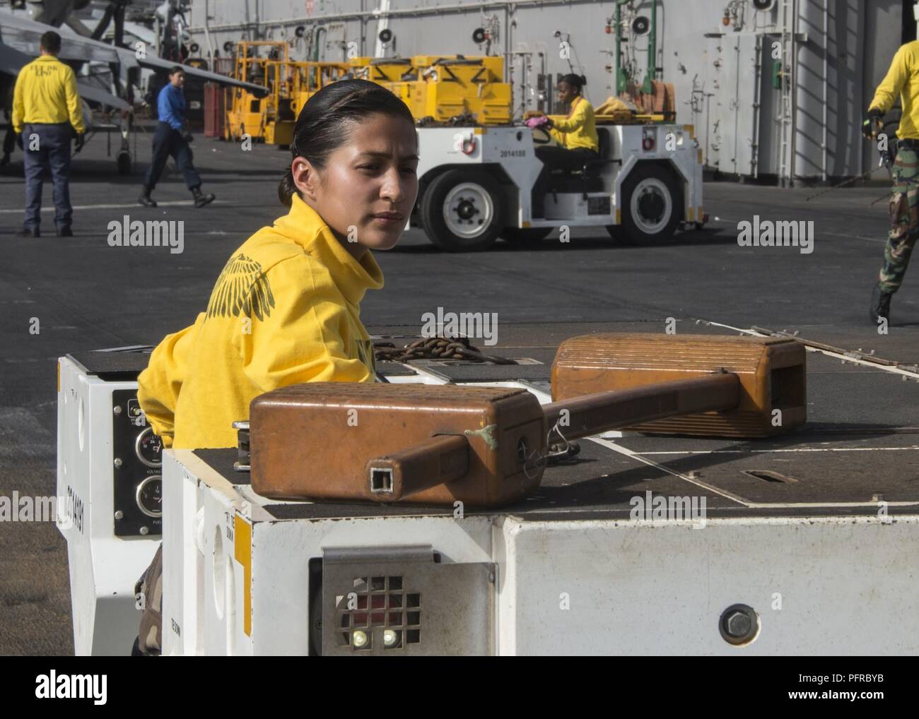 5TH FLEET AREA OF OPERATIONS (May 27, 2018) Aviation Boatswain’s Mate ...