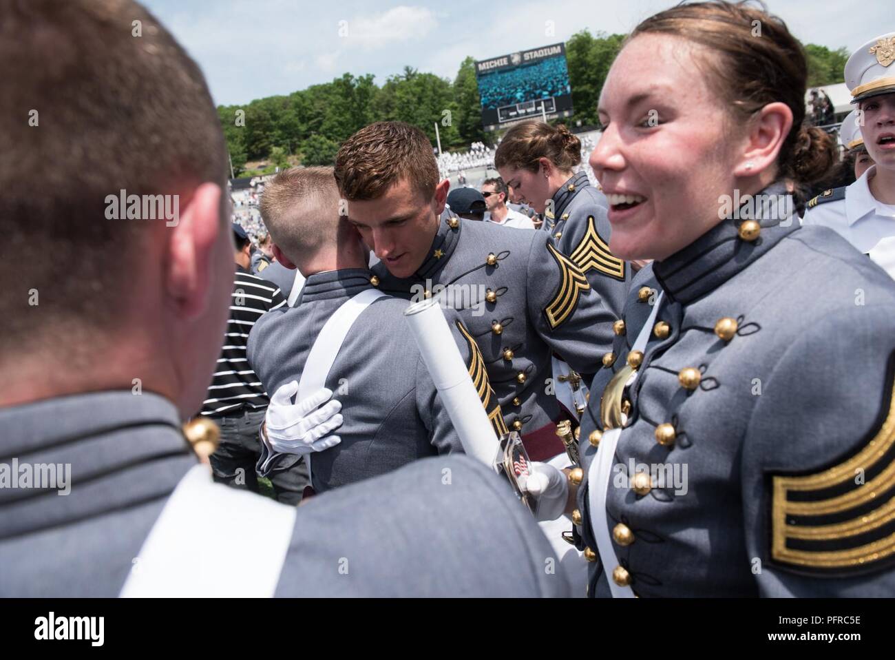 Black military graduation hi-res stock photography and images - Alamy