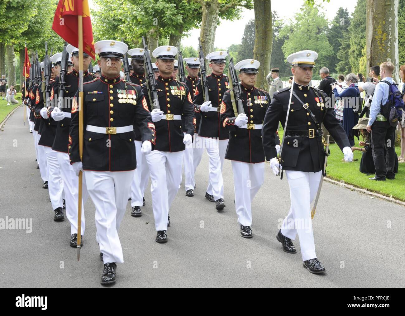 France (May 27, 2018) Marines from the 5th Marine Regiment march to the ...