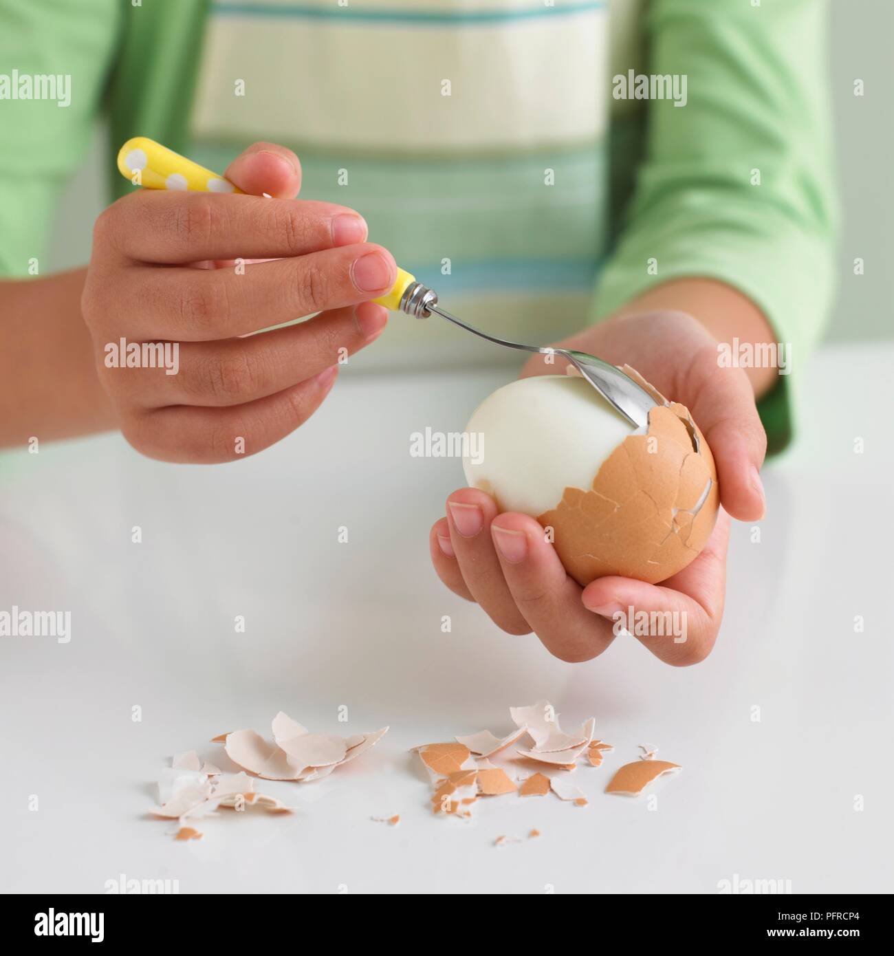 Child Boiled Egg Spoon High Resolution Stock Photography and Images - Alamy