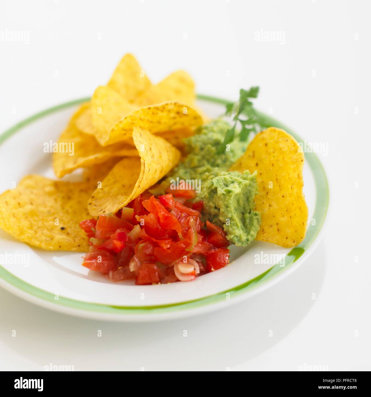 Tortilla chips tomato salsa hi-res stock photography and images - Alamy