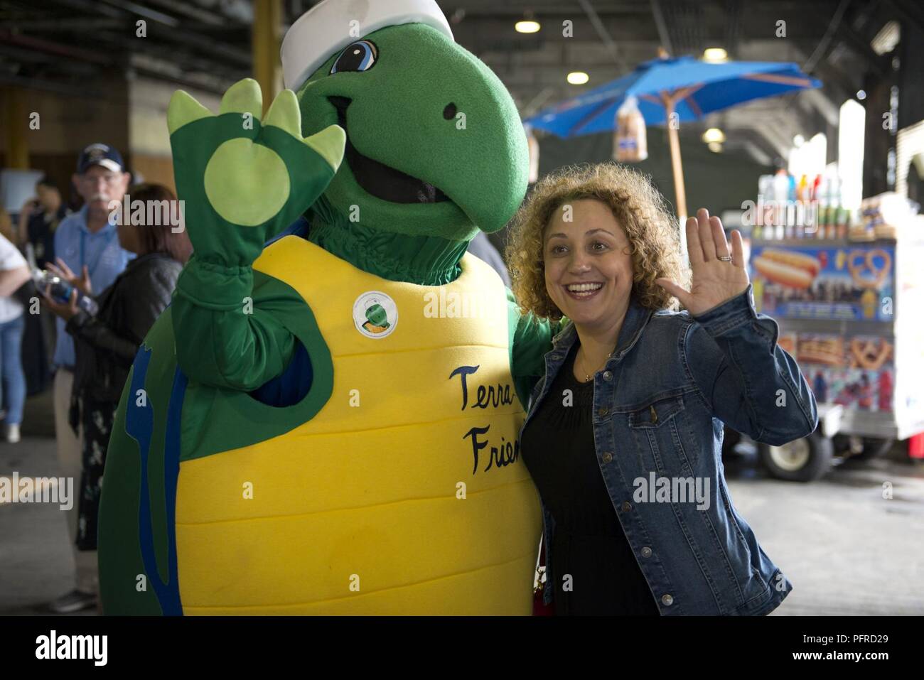 NEW YORK (May 27, 2018) Stewie, the U.S. Navy’s environmental turtle ...