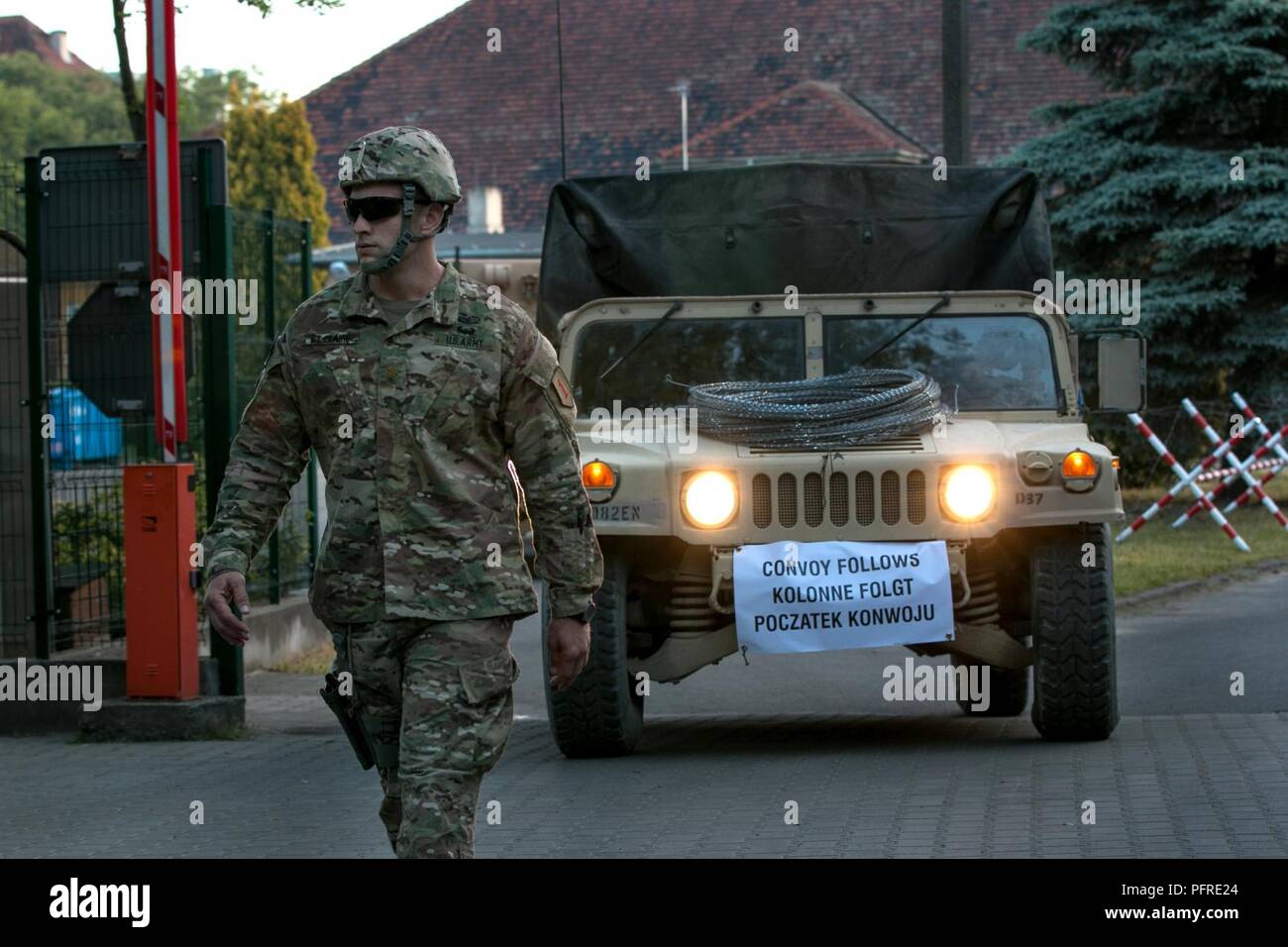 Maj. Robert St. Claire, the convoy commander assigned to the Mission ...