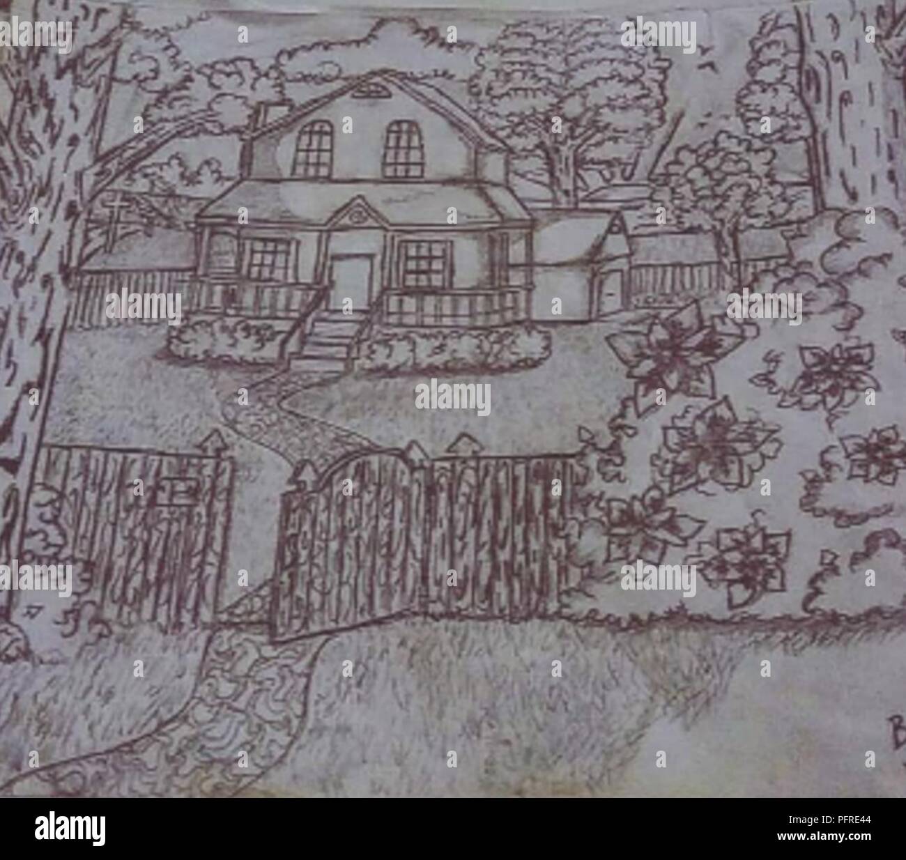 A snapshot of original artwork by U.S. Army Spc. Andre Smith, 787th ...