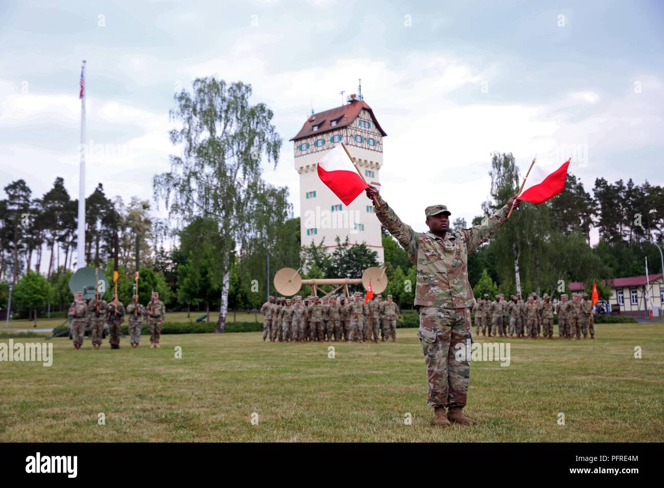 U.S. Army Staff Sgt. Thomas George, assigned to Headquarters and ...