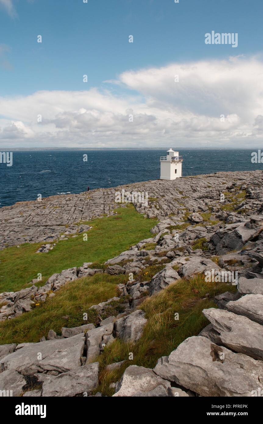 Ireland, County Clare, The Burren, Blackhead lighthouse Stock Photo - Alamy