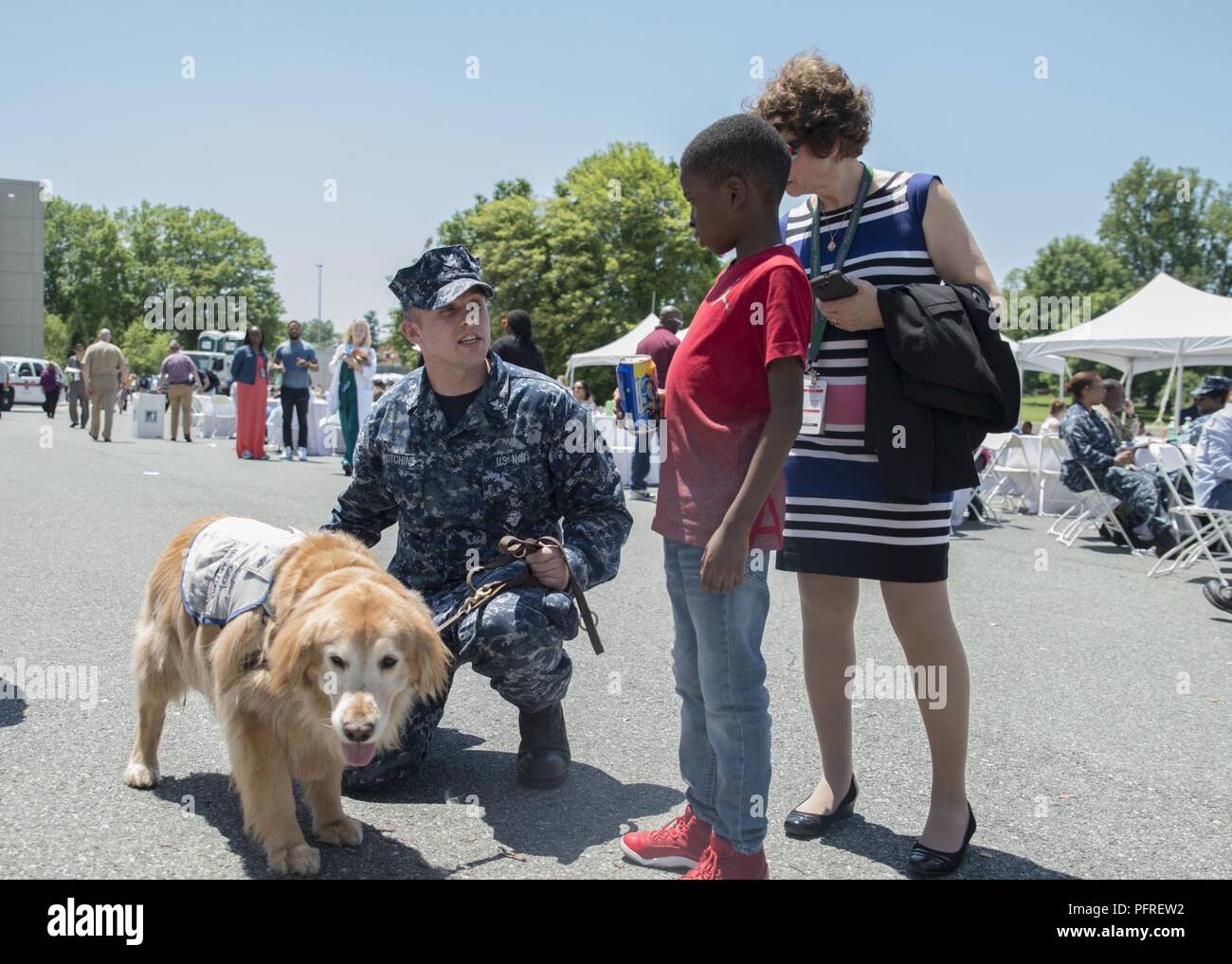 Children play with the Walter Reed National Military Medical Center ...