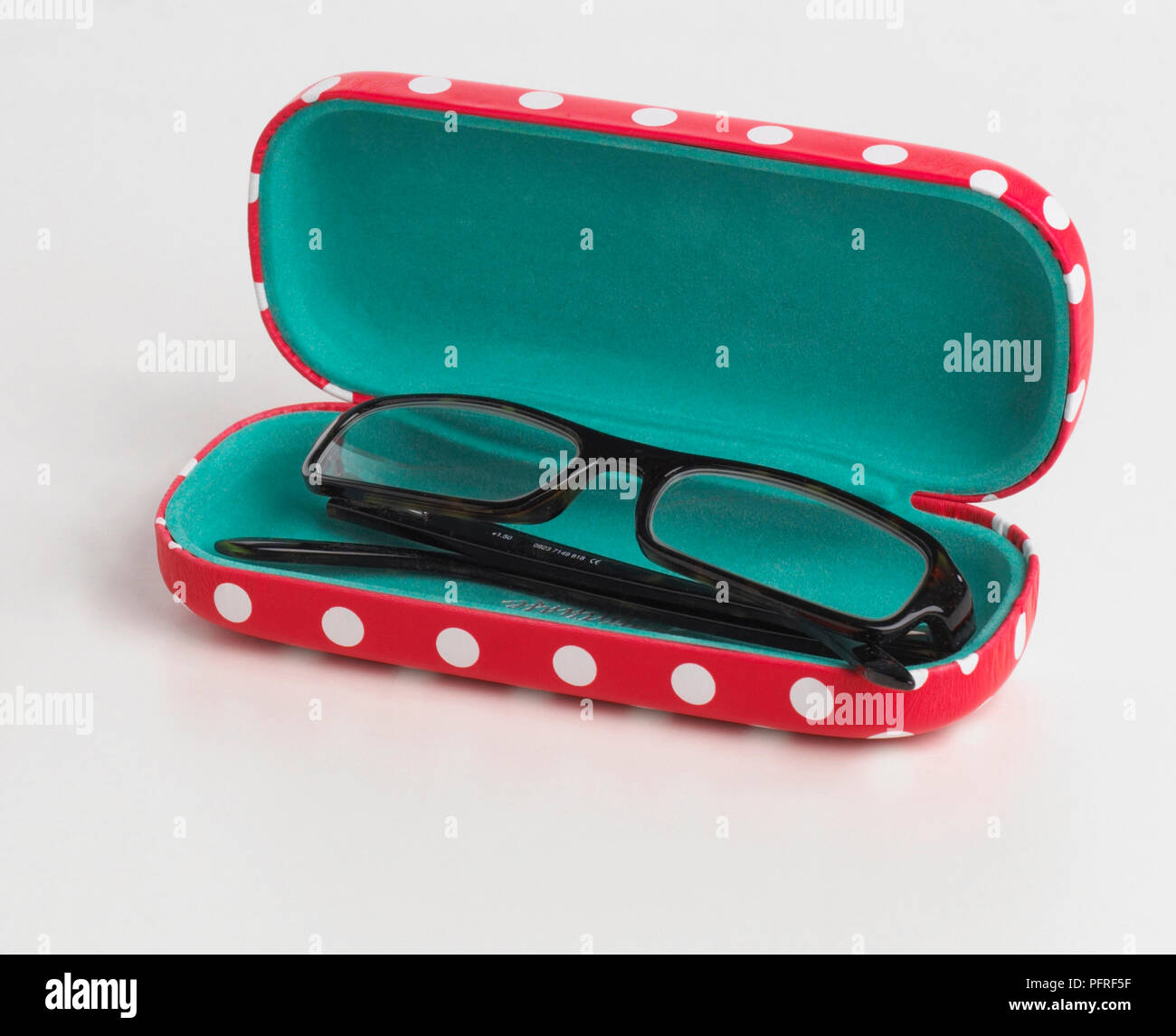 Glasses in a case Stock Photo - Alamy