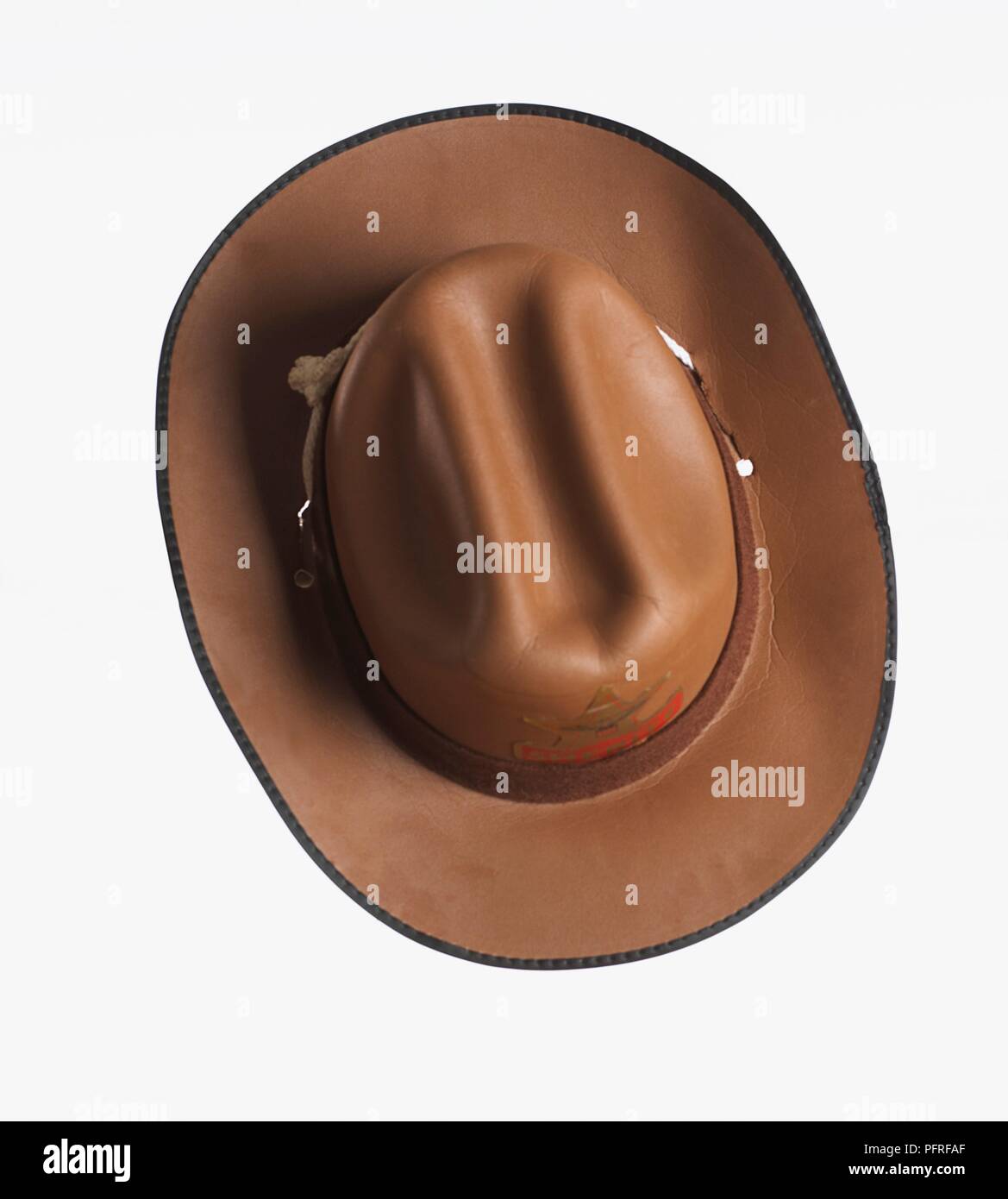 Sheriff's hat, overhead view Stock Photo - Alamy