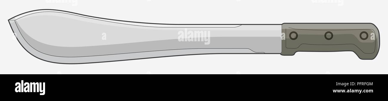 Digital illustration of machete Stock Photo - Alamy