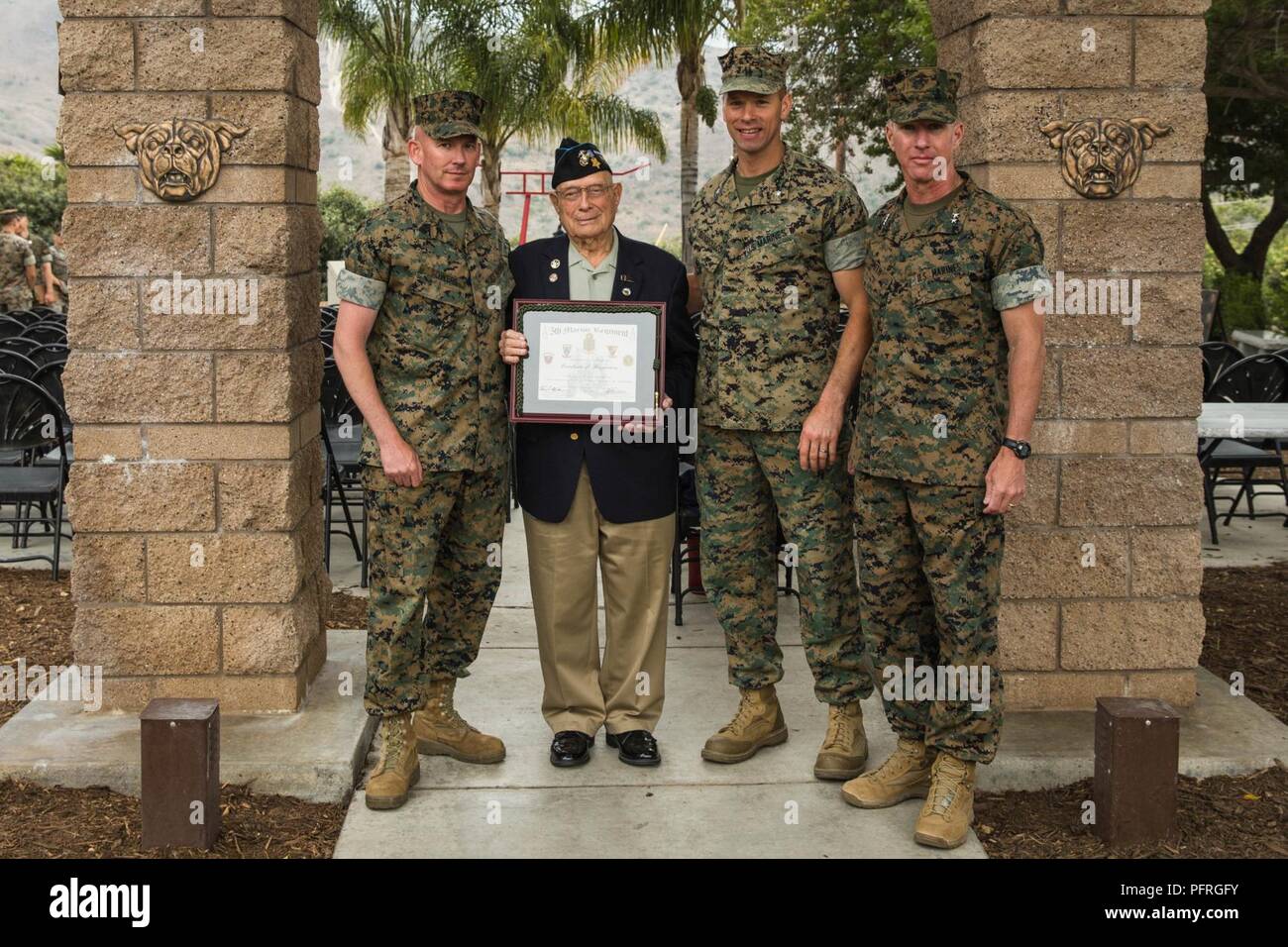U.S. Marine Corps Sgt. Maj. William Sowers, sergeant major of 1st ...