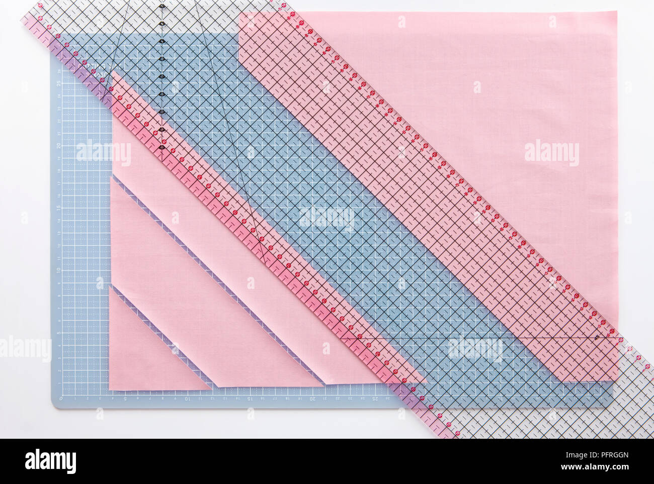 Strips of fabric cut on true bias, close-up Stock Photo - Alamy