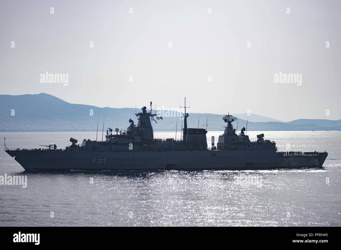 MEDITERRANEAN SEA (May 23, 2018) The German Frigate FGS Bayurn (F217 ...