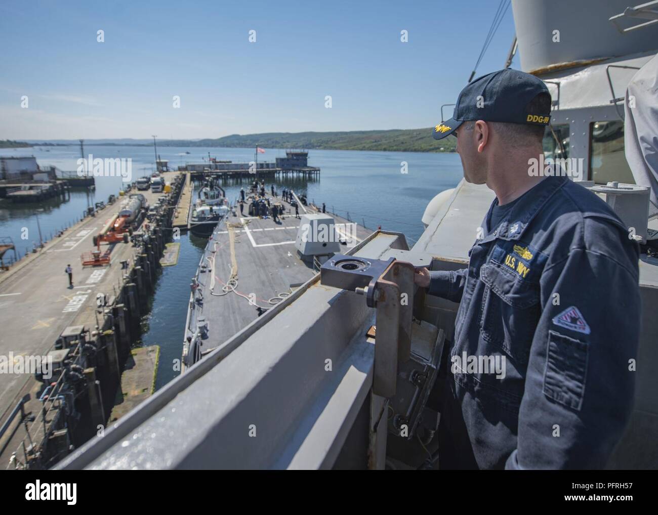 Scotland (May 25, 2018) Cmdr. Jason Lester, guided-missile destroyer ...