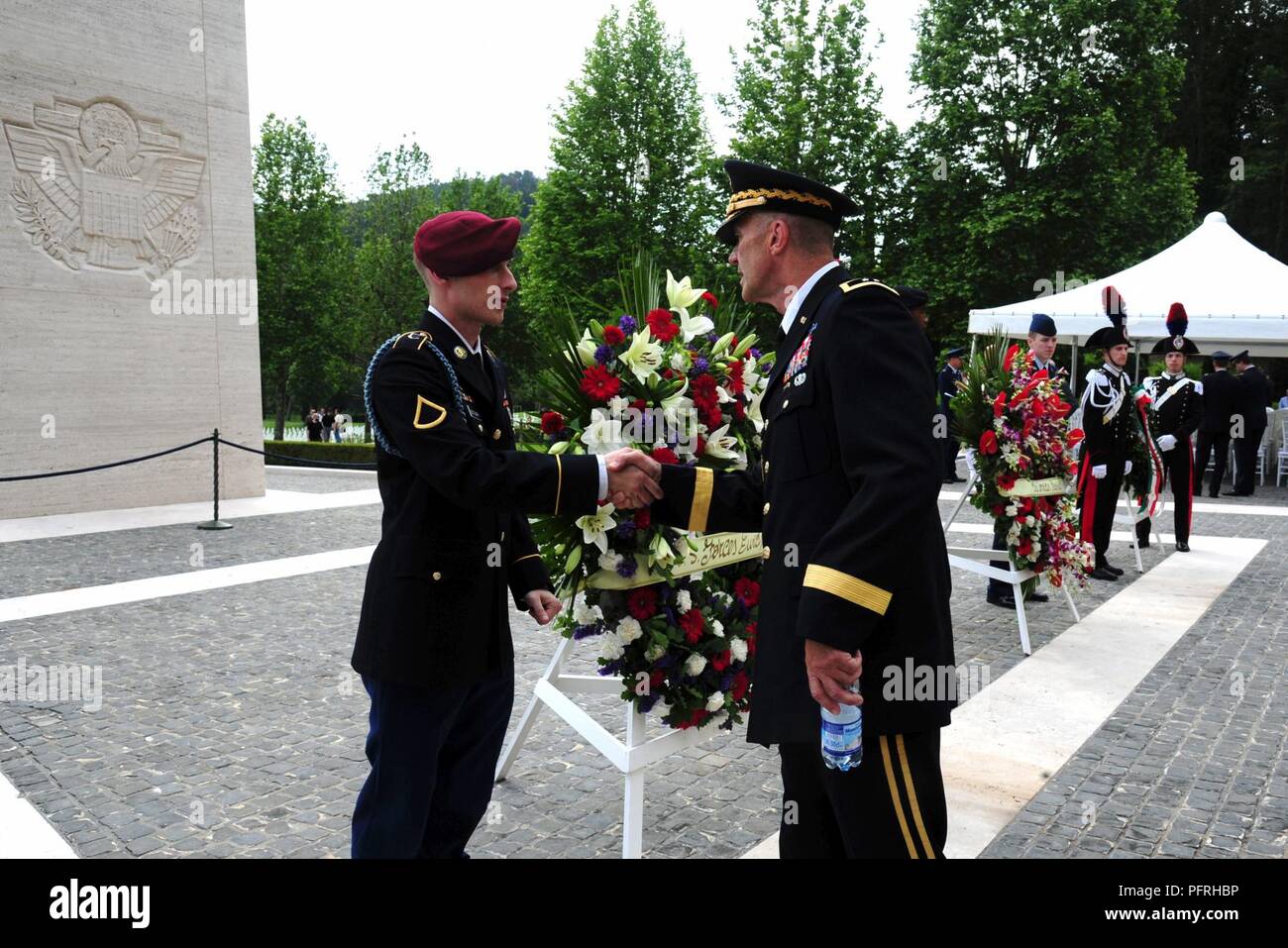 Right, U.S. Army Major General John L. Gronski, Deputy Commander of U.S ...